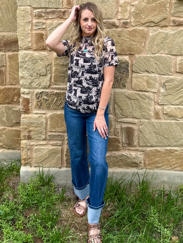 Rodeo Road Mesh Top – The Rustic C Boutique